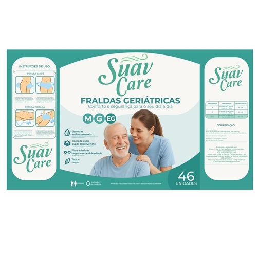 SUAV CARE | Criação de Embalagem (unidade) Para Saúde & Nutrição