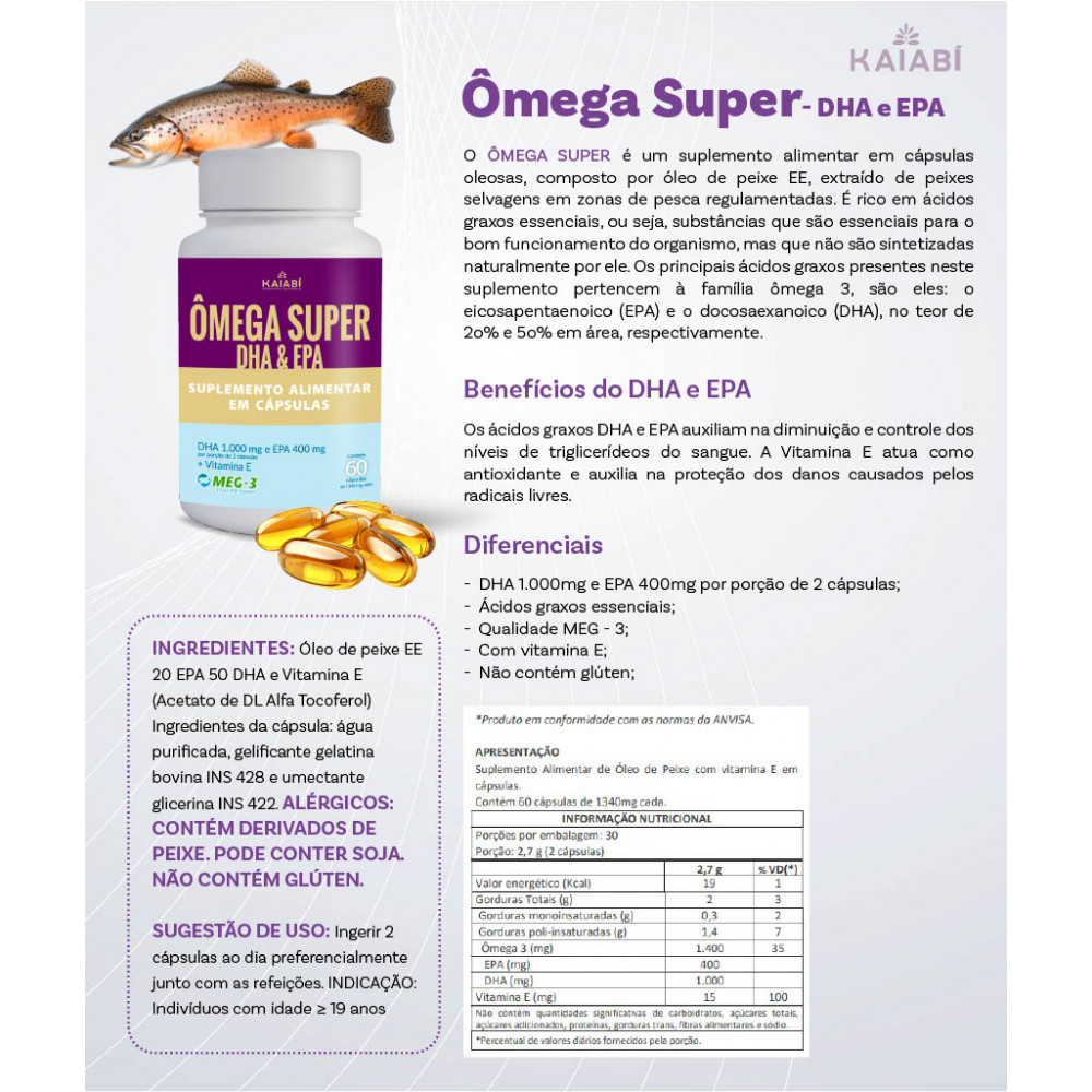 Ômega Super DHA & EPA
