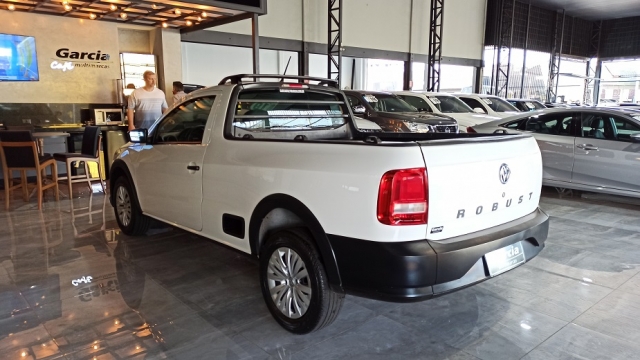 Garcia Multimarcas - 2019 Volkswagen Saveiro Robust 1.6 MSI CS (Flex) Branco Completo+AirBag+ABS ...