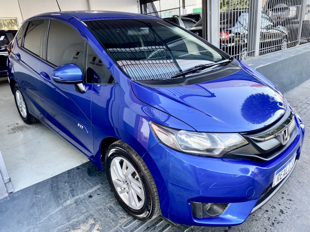 Realiza Automóveis - 2017 Honda Fit 1.5 16v LX CVT (Flex) Azul Completo ...
