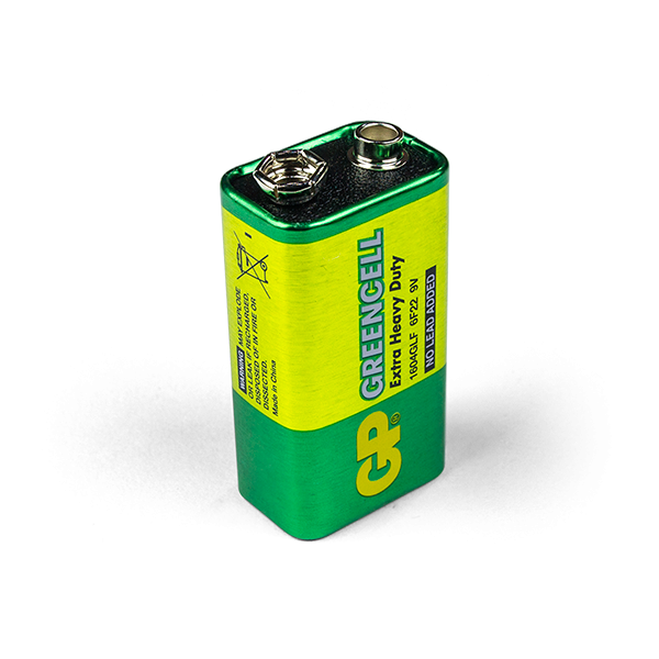 Bateria de 9V Greencell - Fontes e Baterias - RoboCore