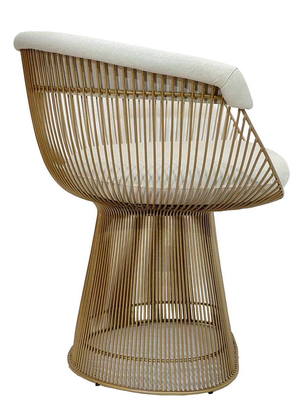 Cadeira Platner Preta com Tecido Aveludado