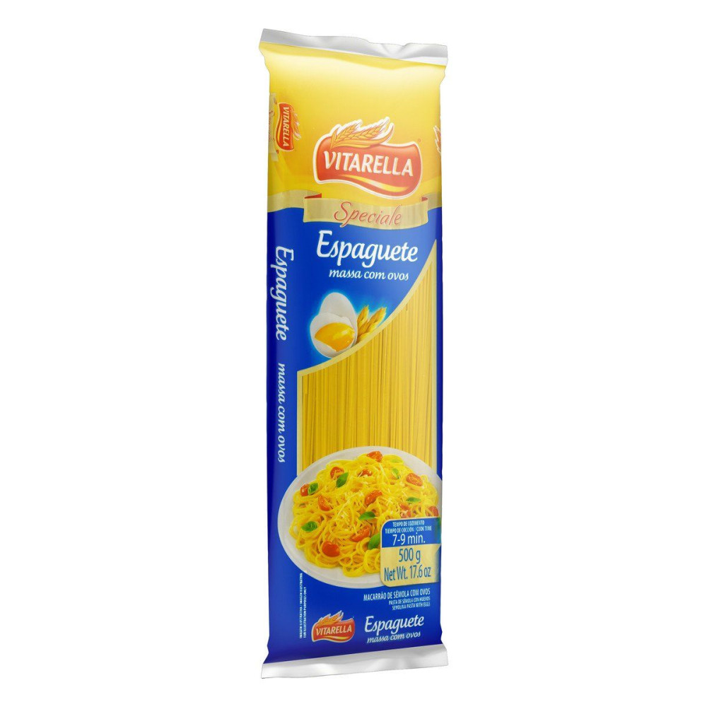 Espaguete Vitarella Com Ovos 500g - Loja Palato