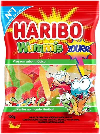 Bala Haribo 100g Gelatina Wummis Zourr