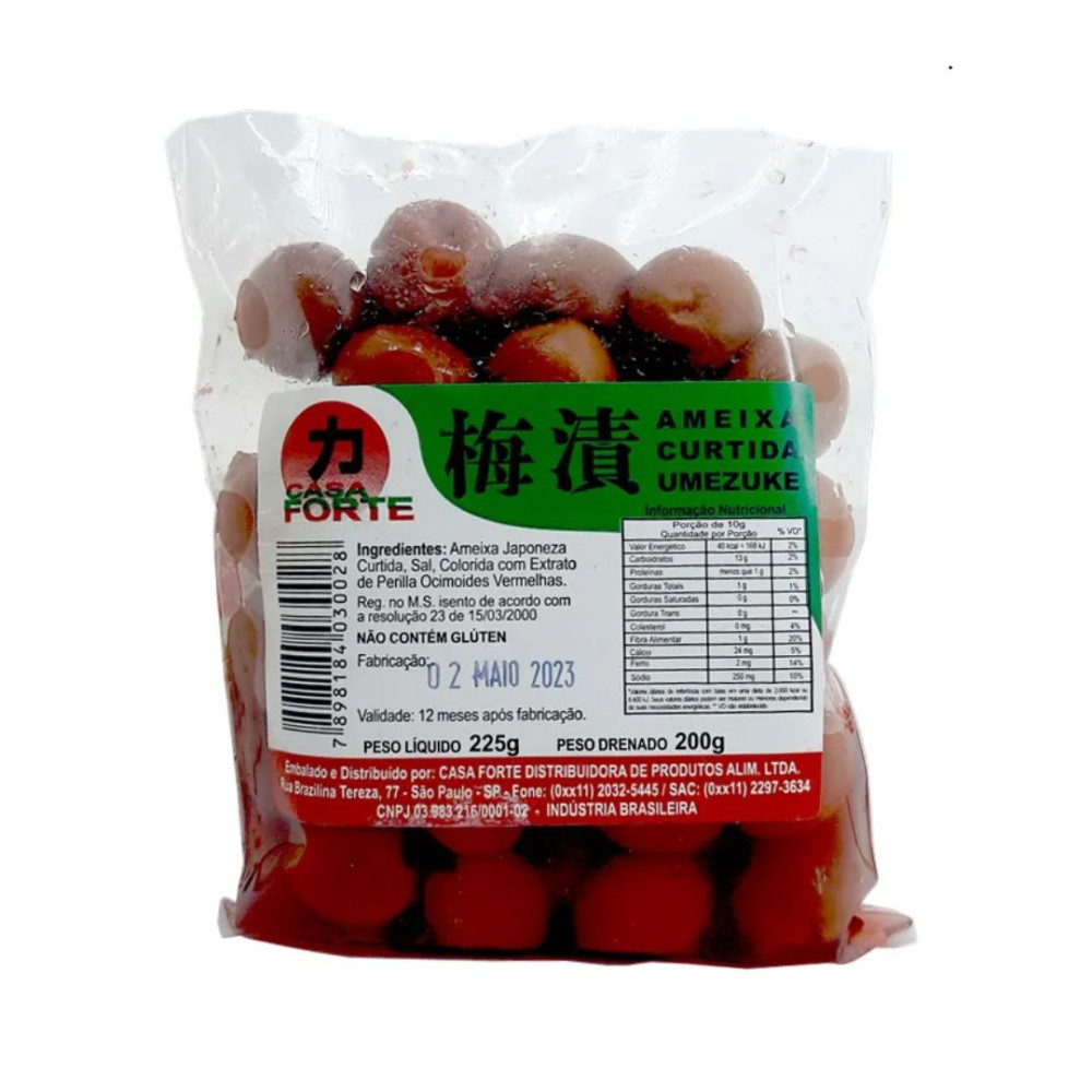 UMEBOSHI UMEZUKE CASA FORTE AMEIXA EM CONSERVA 500G
