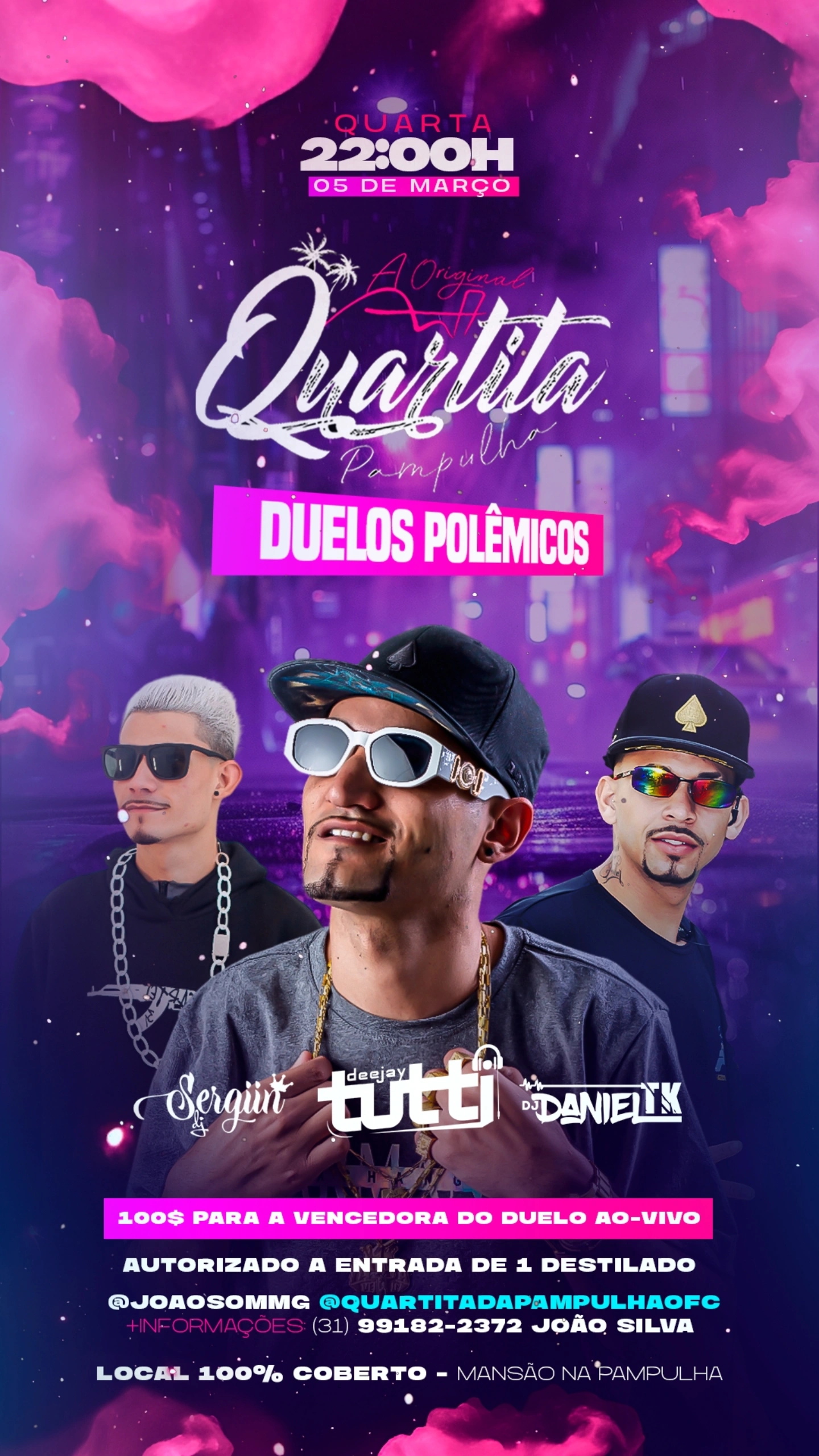 Quartita da Pampulha - A Original ©™ • NOITE DOS DUELOS POLÊMICOS - Papun Ticket