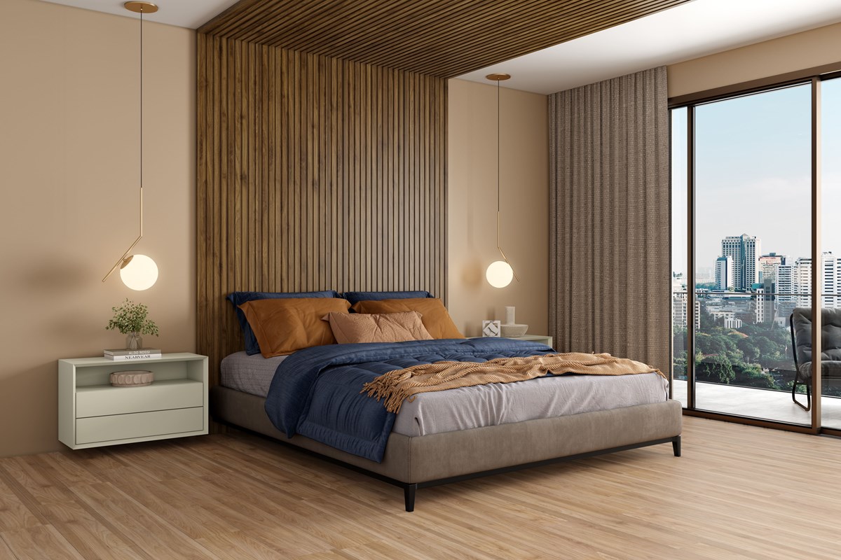 Ripado de Madera Noce Oro | Barra Eucatex