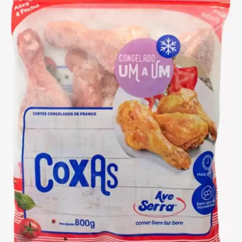Coxa Frango Ave Serra Cong Iqf 800g