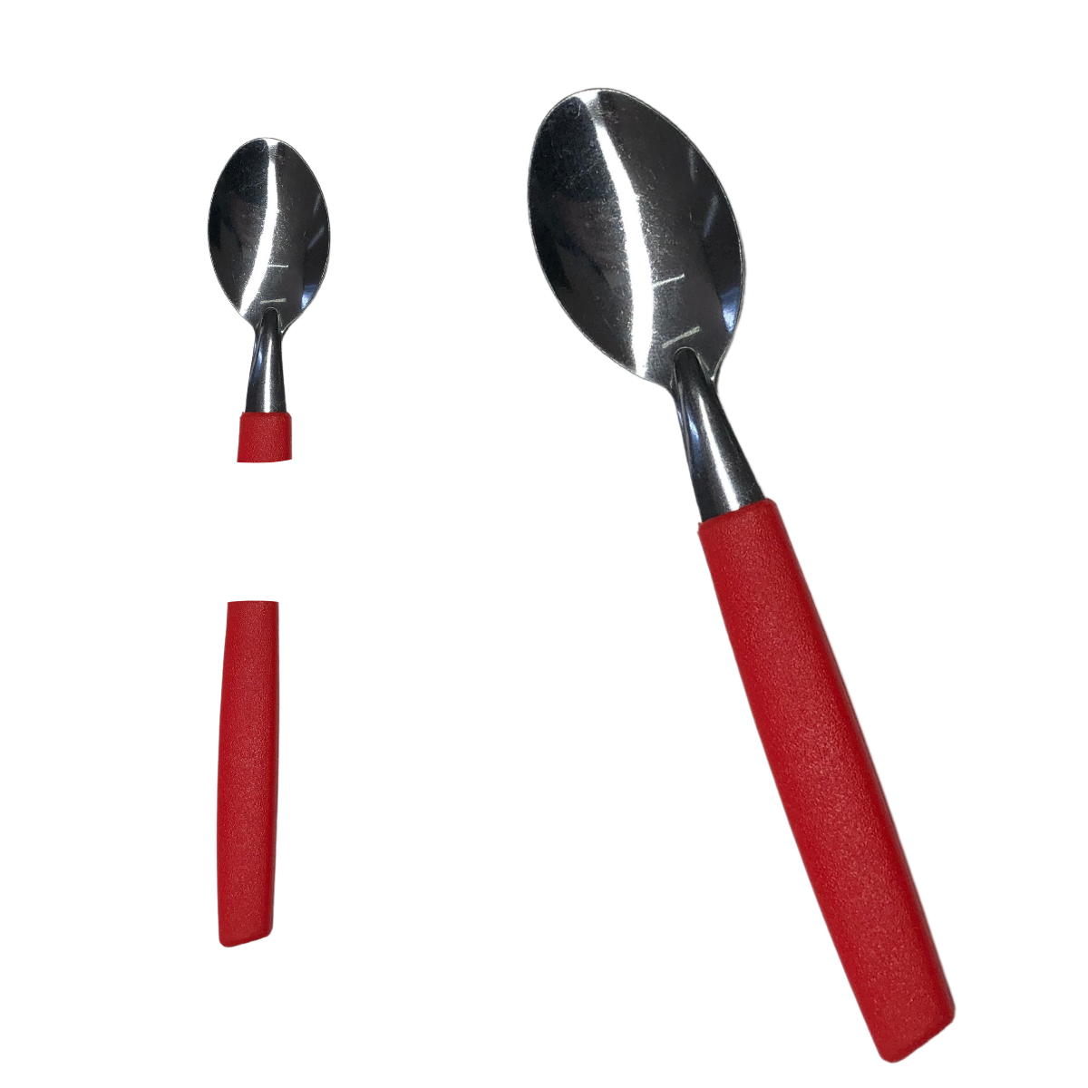 Colher de mesa avulsa em aço inox 19cm com cabo Vermelho - Camicado
