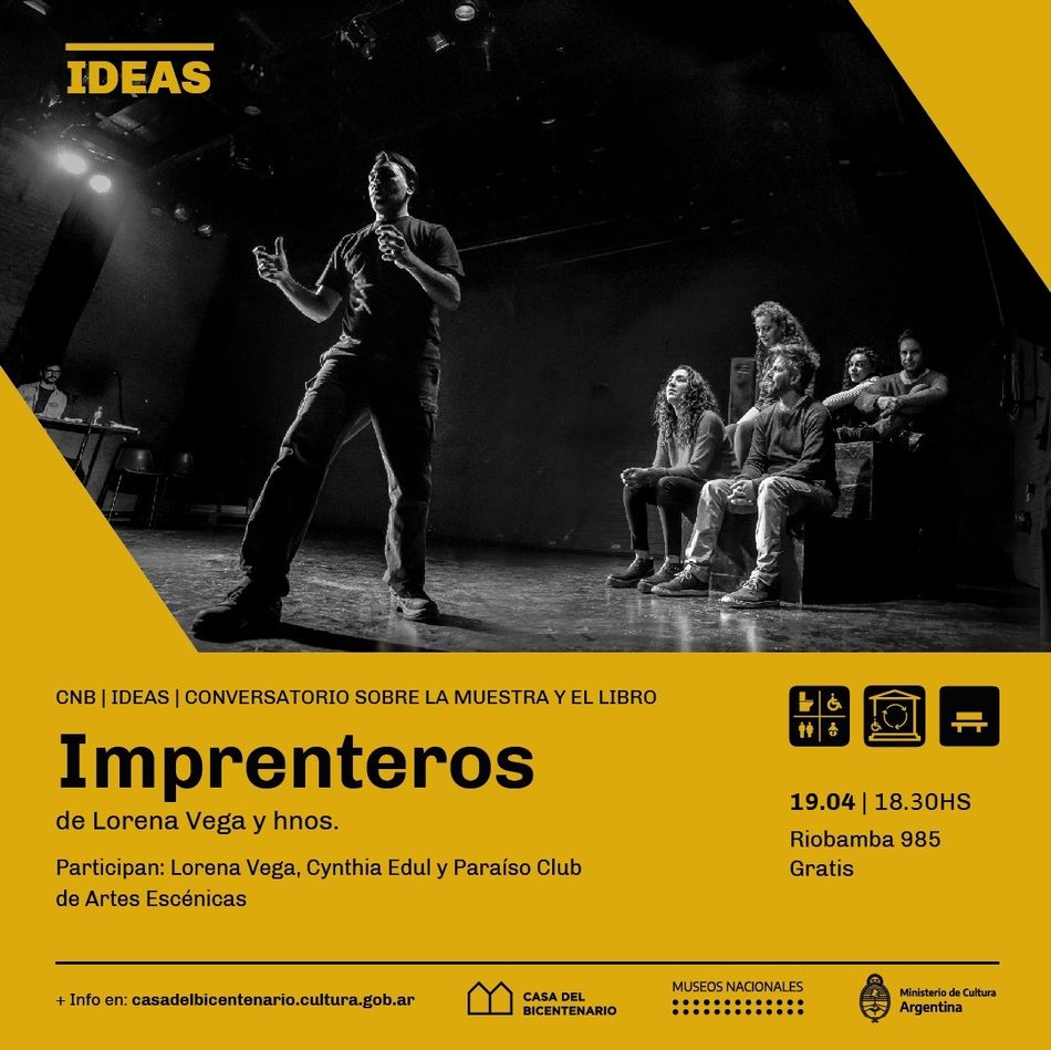 Conversatorio Sobre La Muestra y El Libro Imprenteros, De Lorena Vega