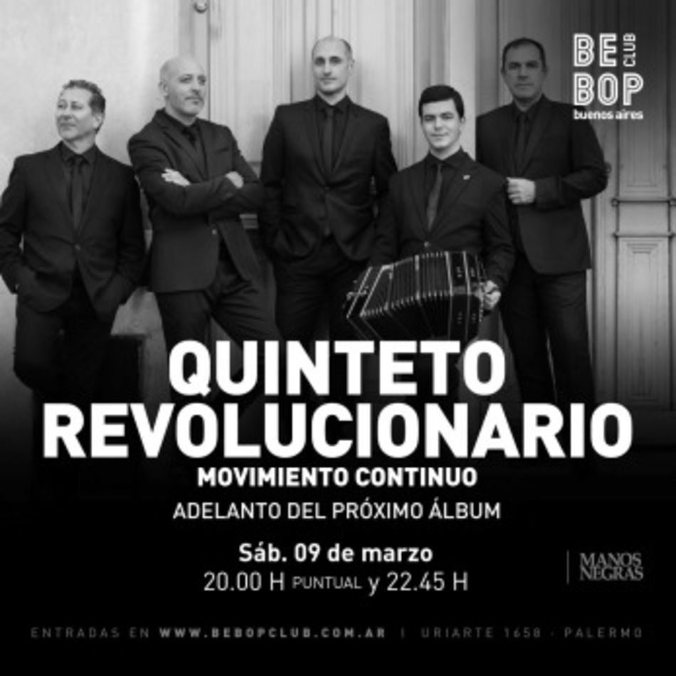 Quinteto Revolucionario: Movimiento Continuo, Adelando De Album